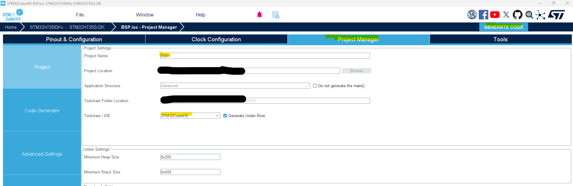 Solved: add drivers BSP for STM32H735G-DK - STMicroelectronics Community