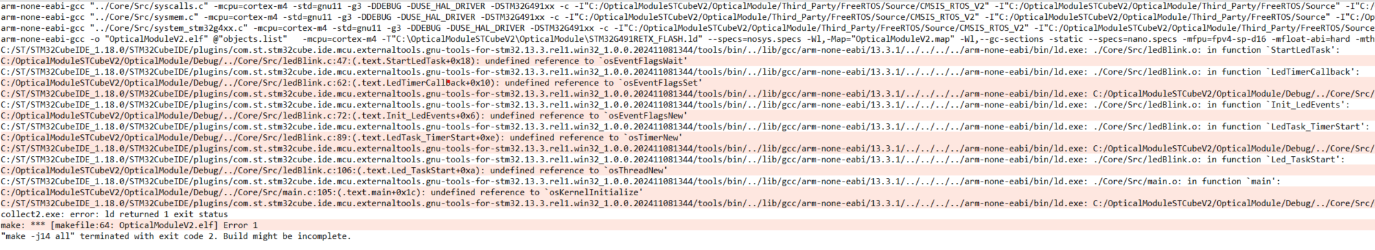 STM32IDE build errors for CMSIS RTOS V2 with FreeR... - STMicroelectronics Community