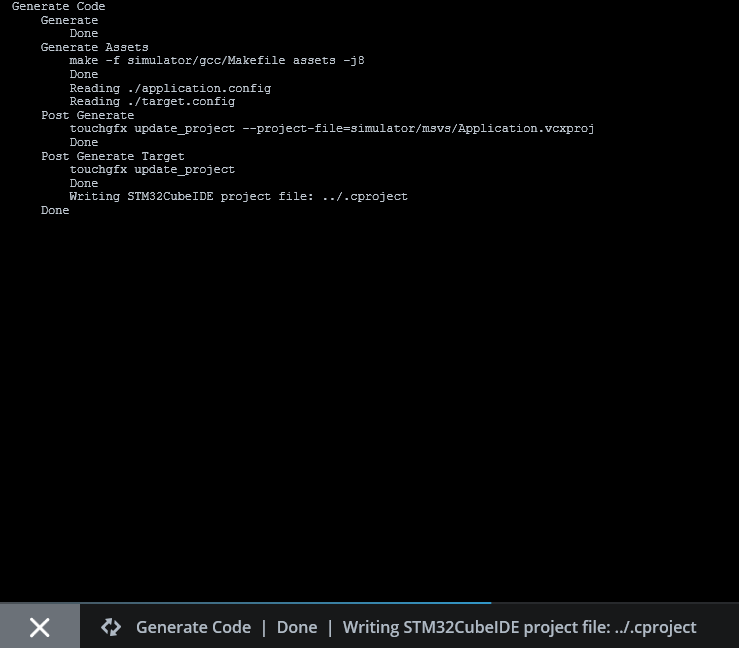 Infinite loading when generating code - STMicroelectronics Community