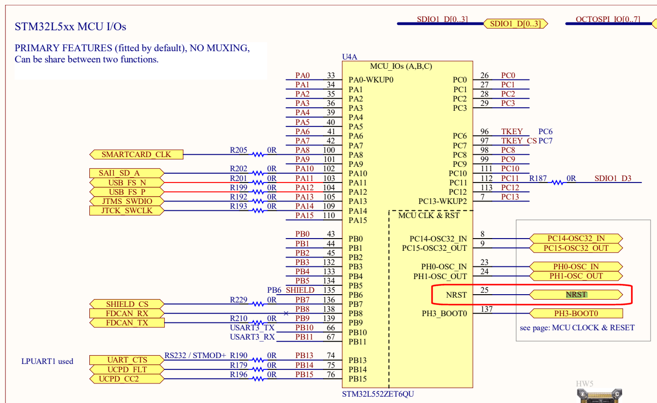 Solved: How to detect the RESET button on STM32L552E-EV - STMicroelectronics Community