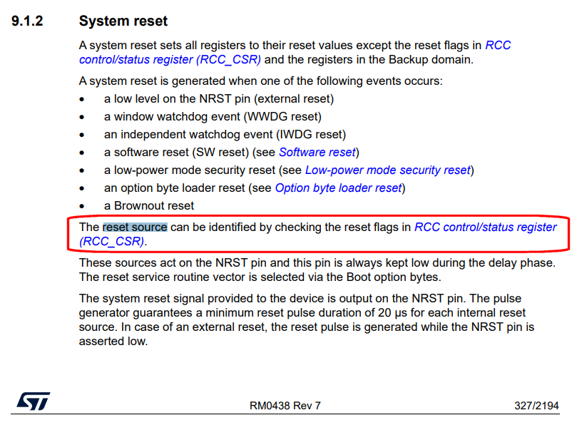 Solved: How to detect the RESET button on STM32L552E-EV - STMicroelectronics Community