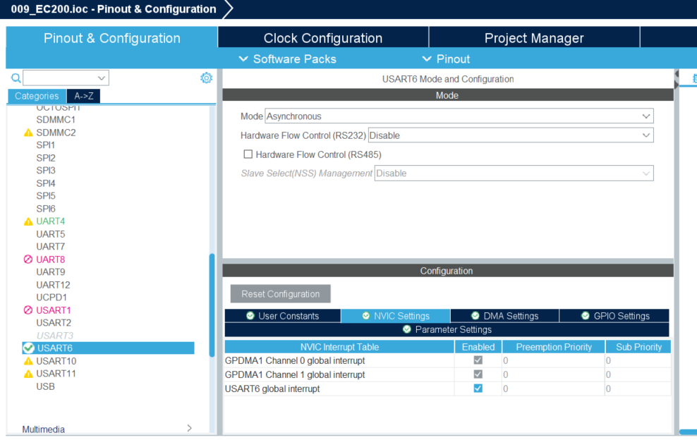 How To Configure Gpdma In Stm32h563zi For Usart Stmicroelectronics Community