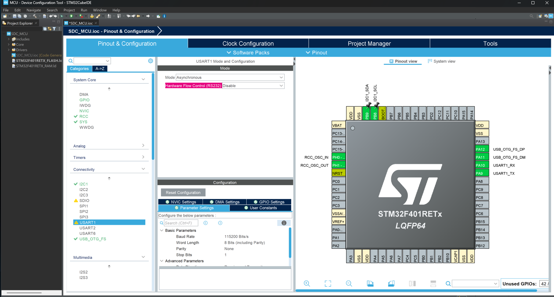 Solved: USB_OTG_FS and USART1 Async on same board - STMicroelectronics Community