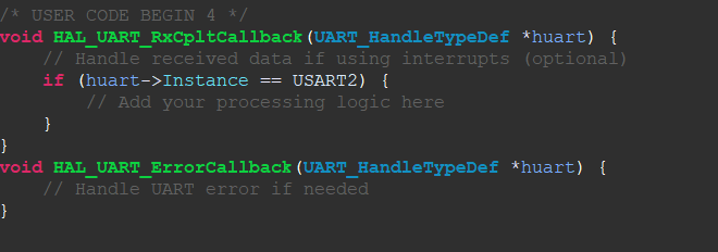 HAL_UART_RECEIVE function not working with Huskyle... - STMicroelectronics Community