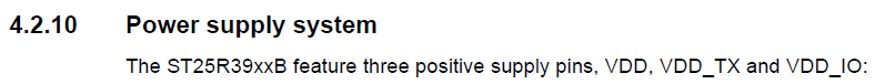 Solved: ST25R3916B power supply configuration - STMicroelectronics Community