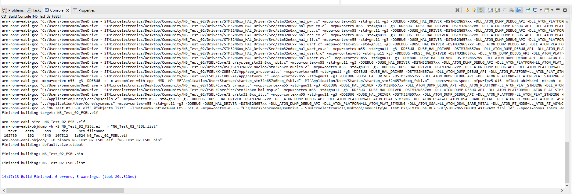 Solved: Issues when generating a ML inference project for ... - STMicroelectronics Community