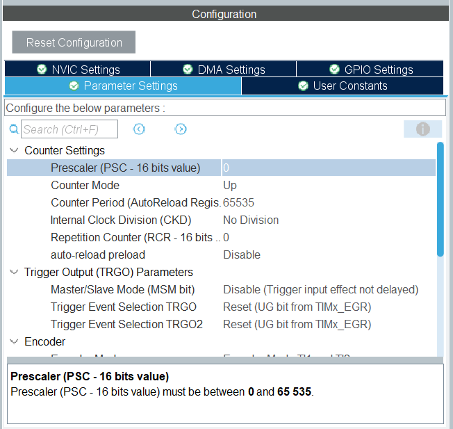 Encoder mode - STMicroelectronics Community