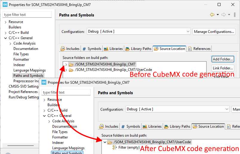 Generating code deletes custom "Source Location" i ...