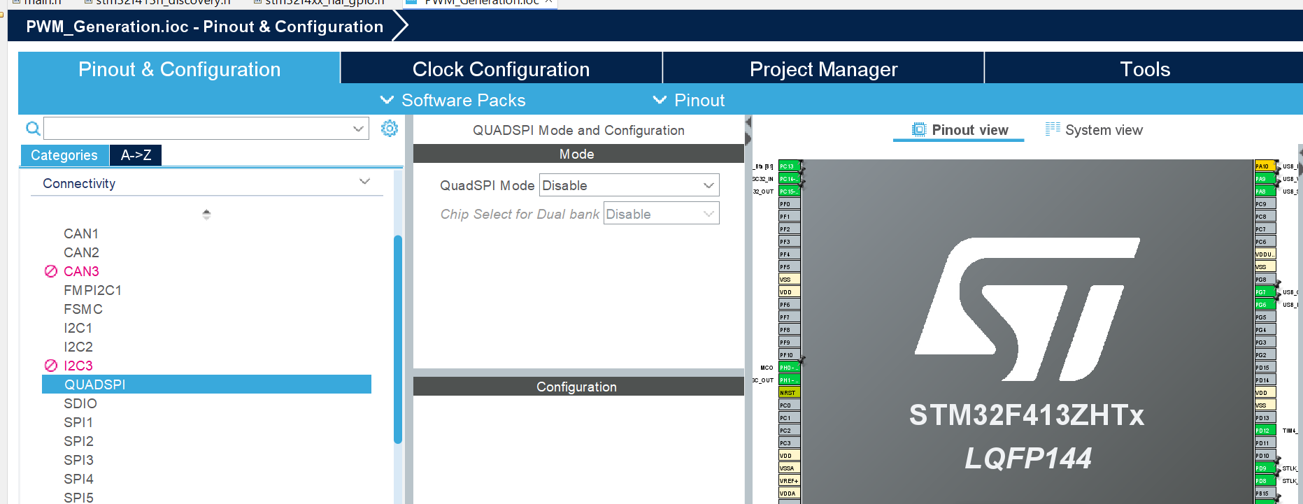 No Example QSPI SDK for STM32F413H - STMicroelectronics Community