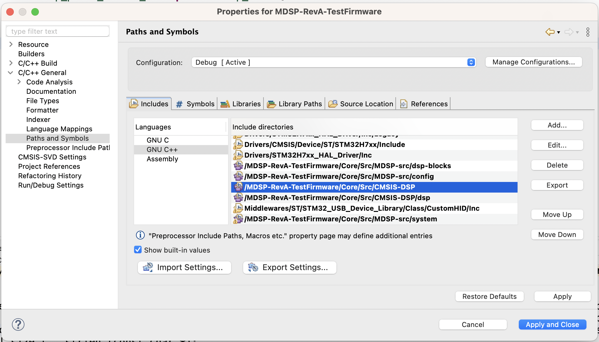 How To Define Project Include Paths for Linked Fol... - STMicroelectronics Community