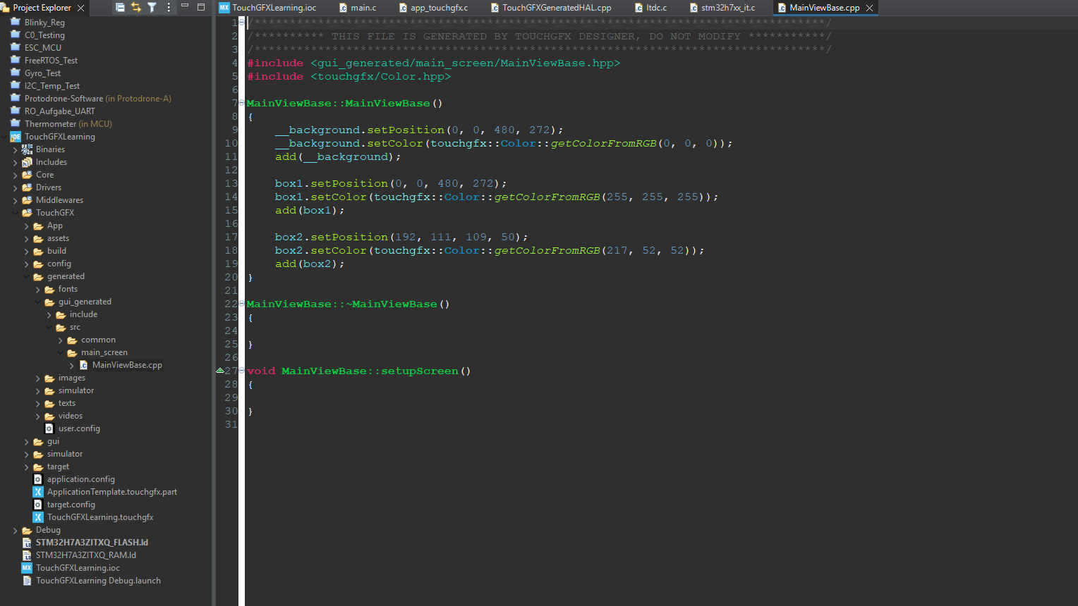 Solved: Black screen with TouchGFX - STMicroelectronics Community