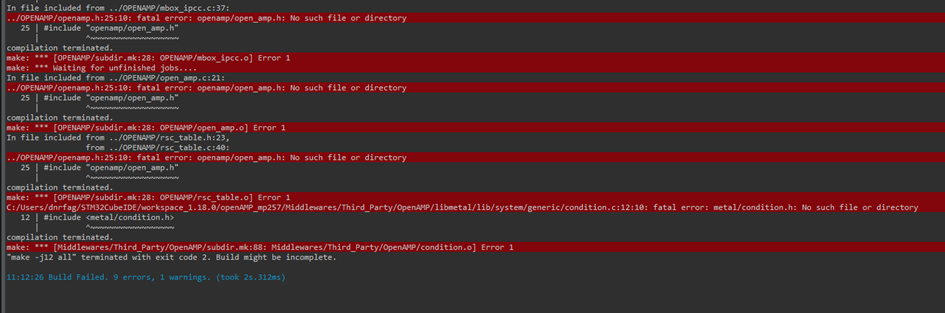 STM32MP257f-dk OpenAMP No such file or directory - STMicroelectronics Community