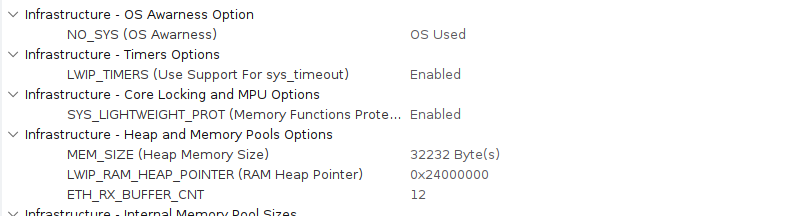 Problems with lwip and x-cube-ai - STMicroelectronics Community