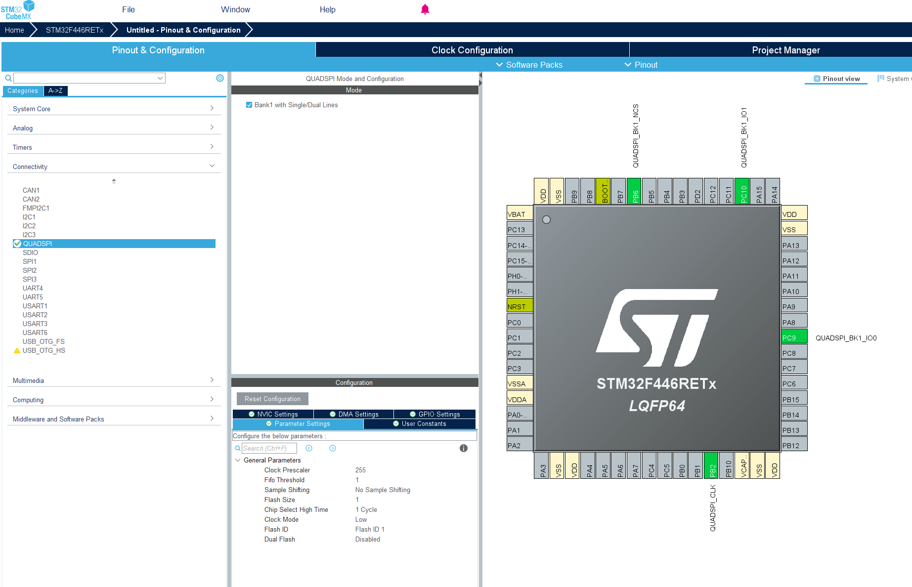 Solved: QuadSPI and BOOT1 with STM32F446RET6 - STMicroelectronics Community