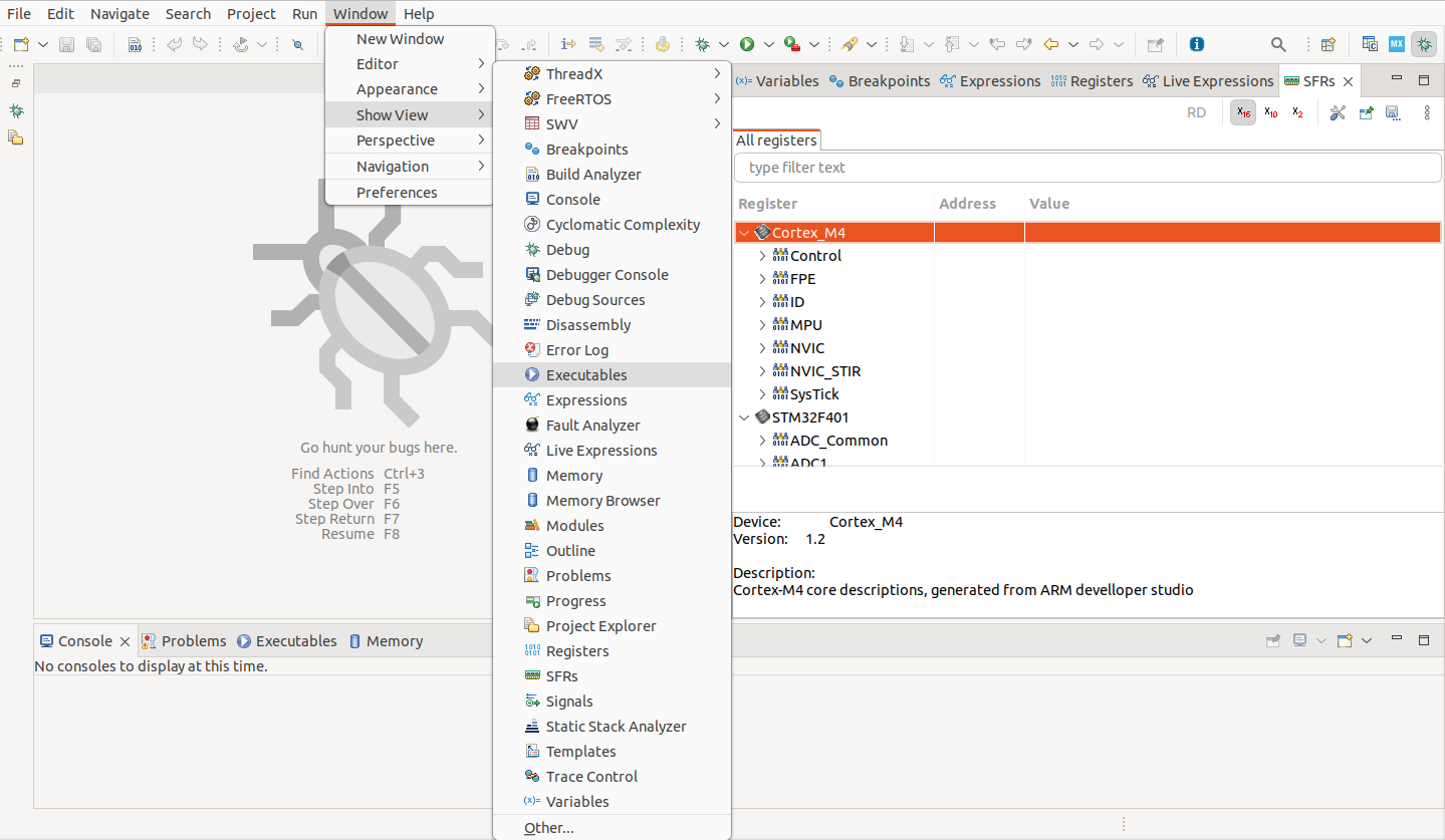 Solved How To Use Debug Tools Freertos Swv Etc On Stm32c