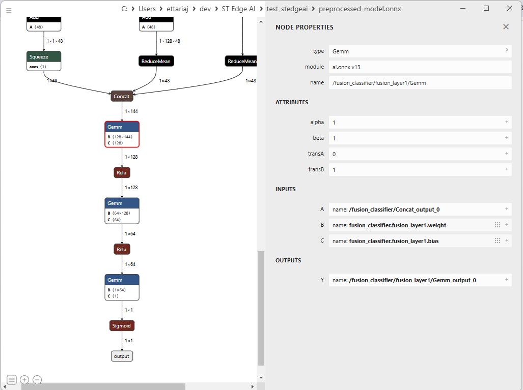 Solved: NOT IMPLEMENTED: Gemm with channel first A input i... - STMicroelectronics Community