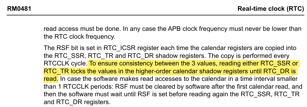 Solved: STM32H5 RTC register bug? - STMicroelectronics Community