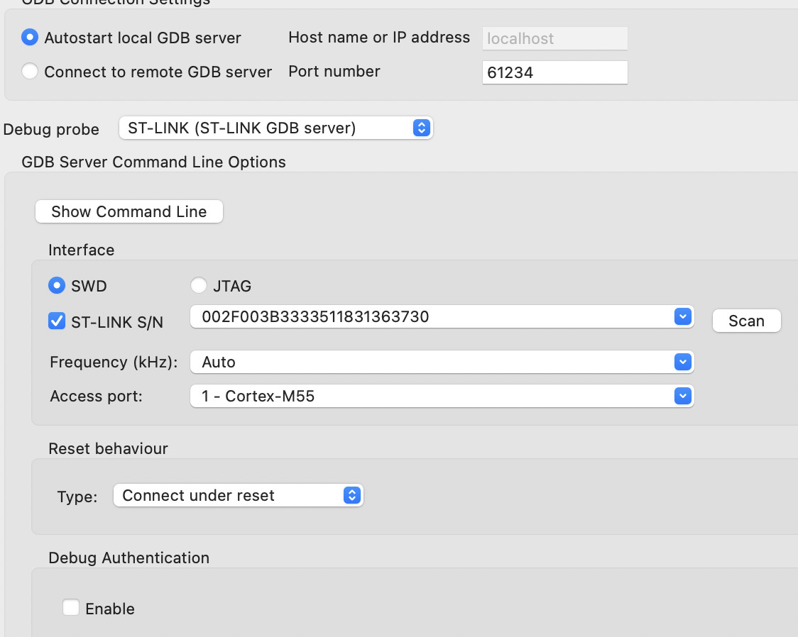 ST-LINK on STM32N6570-DK board warning 0x486 when ... - STMicroelectronics Community