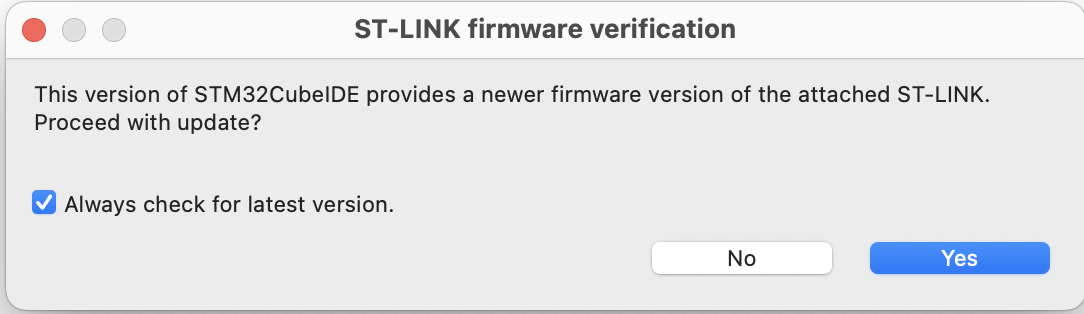 ST-LINK on STM32N6570-DK board warning 0x486 when ... - STMicroelectronics Community
