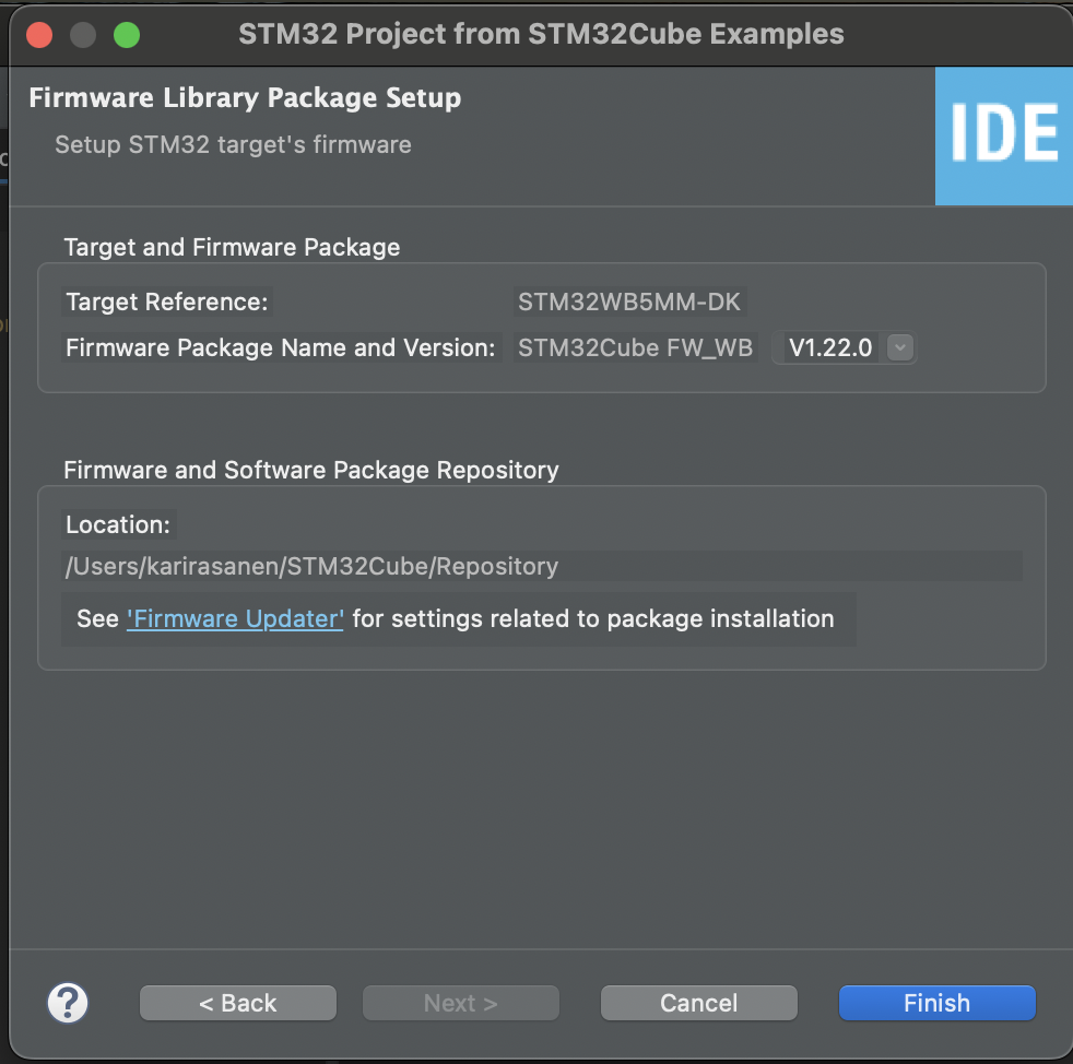 Solved: STM32CubeIDE: Example project import fails with "F... - STMicroelectronics Community