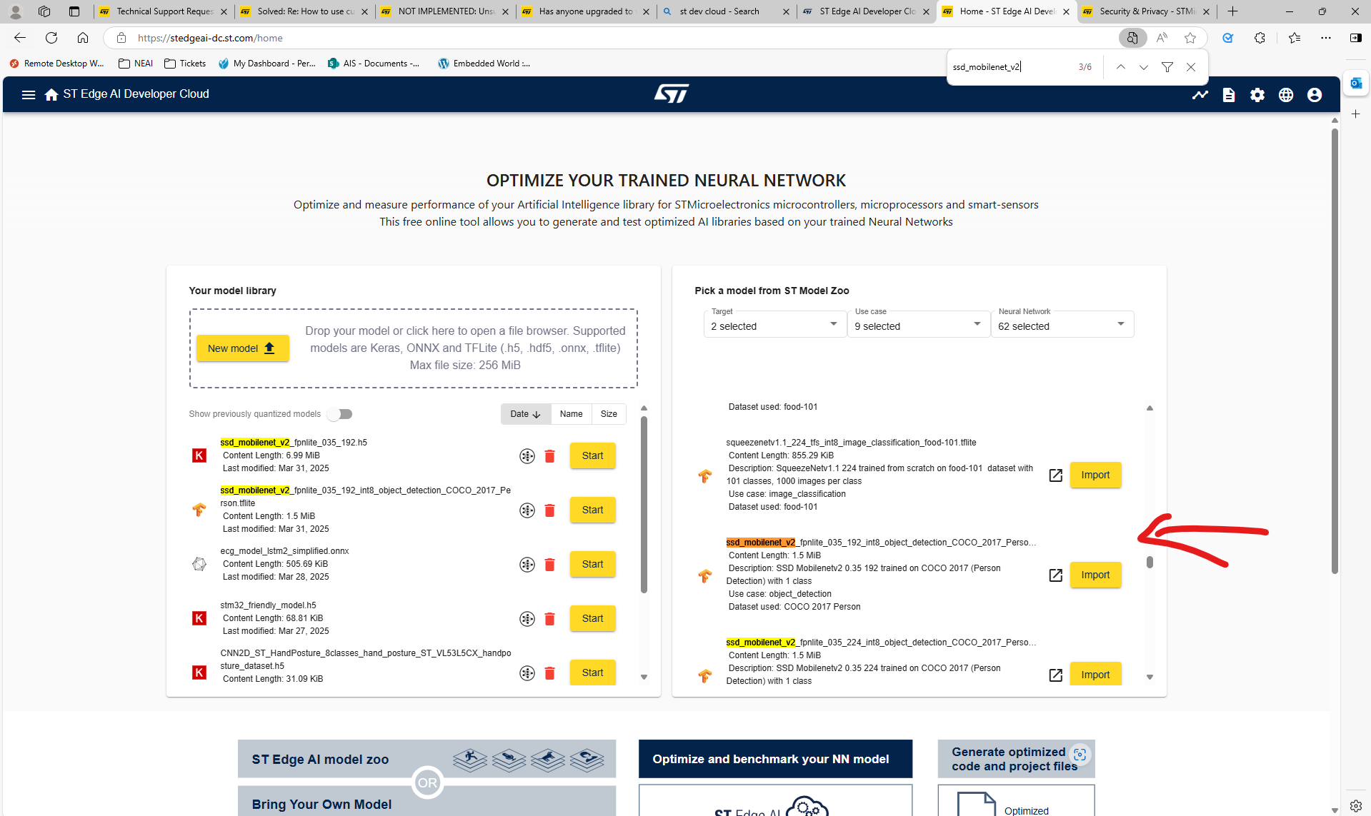 NOT IMPLEMENTED: Unsupported layer type: SlicingOp... - STMicroelectronics Community