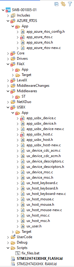 Errors In Stm32cubemx Usbx Device Code Generation Stmicroelectronics Community