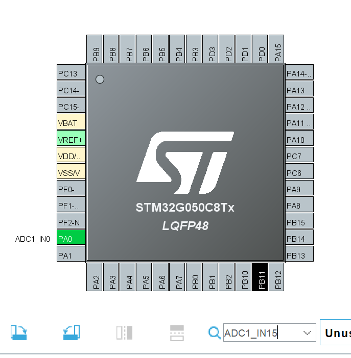 STM32G0 ADC channels availability and GPIO mapping - STMicroelectronics Community