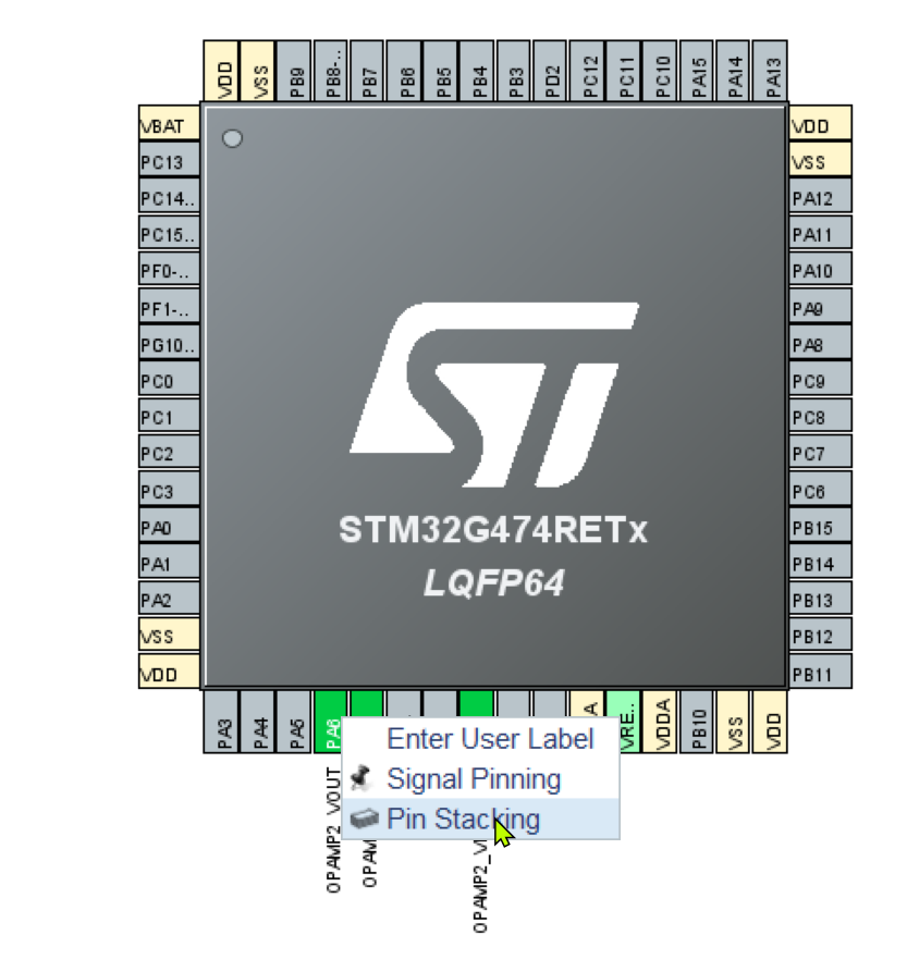 Solved: AN5306,STM32G431: OPAMP output connected to both A... - STMicroelectronics Community
