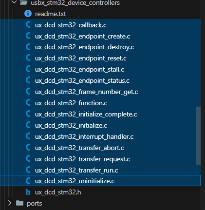 usbx_stm32_device_controllers files not included i... - STMicroelectronics Community