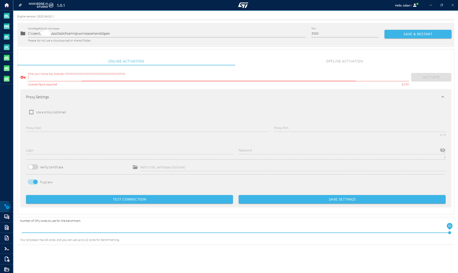 Solved: Benchmarks Fail to Run After NEAI 5.0.0/1 Update - STMicroelectronics Community