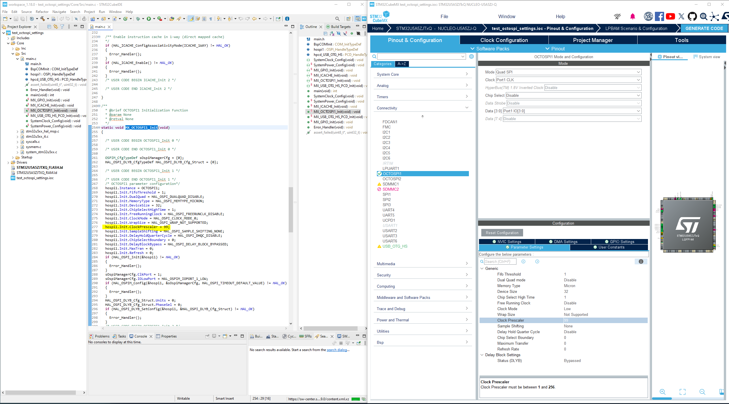 Cubemx Octospi Code Generation Stmicroelectronics Community