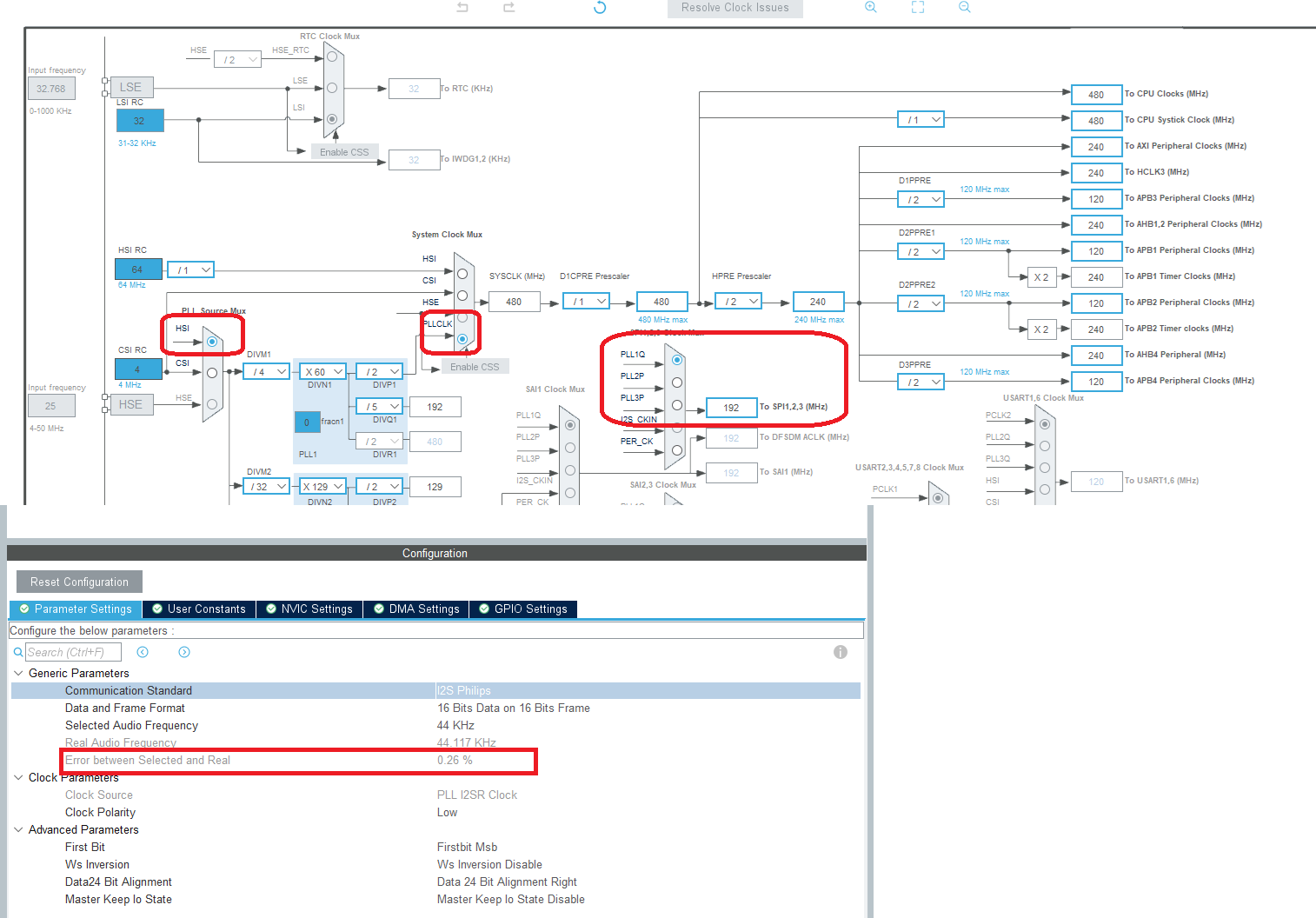 Solved: How to properly set up STM32H7 I2S as master to in... - STMicroelectronics Community