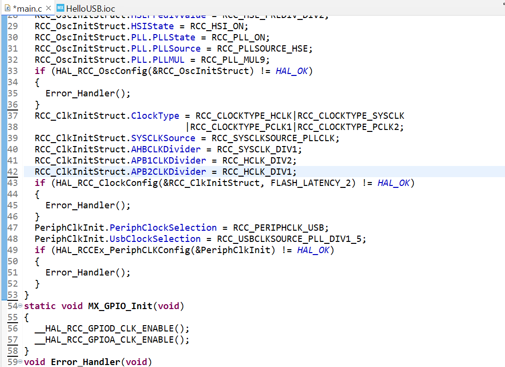 Stm32 Usb Cdc To Create A Virtual Comport Stmicroelectronics Community