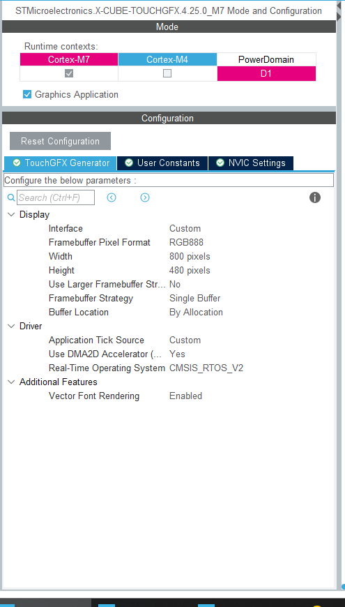'Vector Rendering' & 'Video Decoding' Not visible ... - STMicroelectronics Community