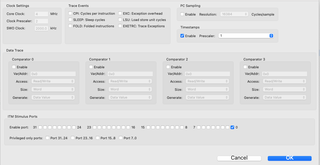 ITM printf trace - STMicroelectronics Community
