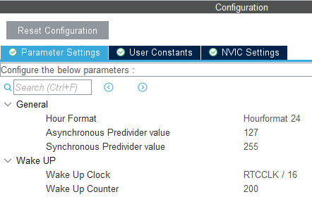RTC Wake Up Interrupt not firing on STM32L0 using ... - STMicroelectronics Community