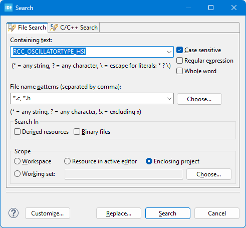 Solved: How to show all files in CubeIDE project? - Search... - STMicroelectronics Community