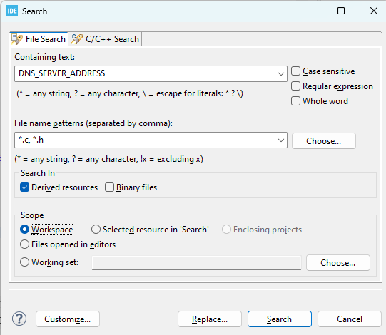 Solved How To Show All Files In Cubeide Project Search Stmicroelectronics Community