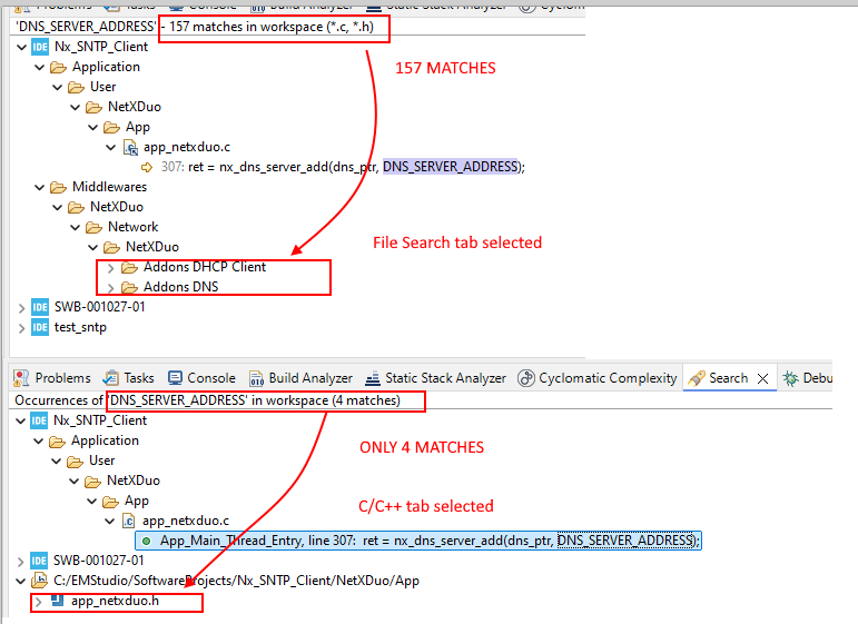 Solved How To Show All Files In Cubeide Project Search Stmicroelectronics Community