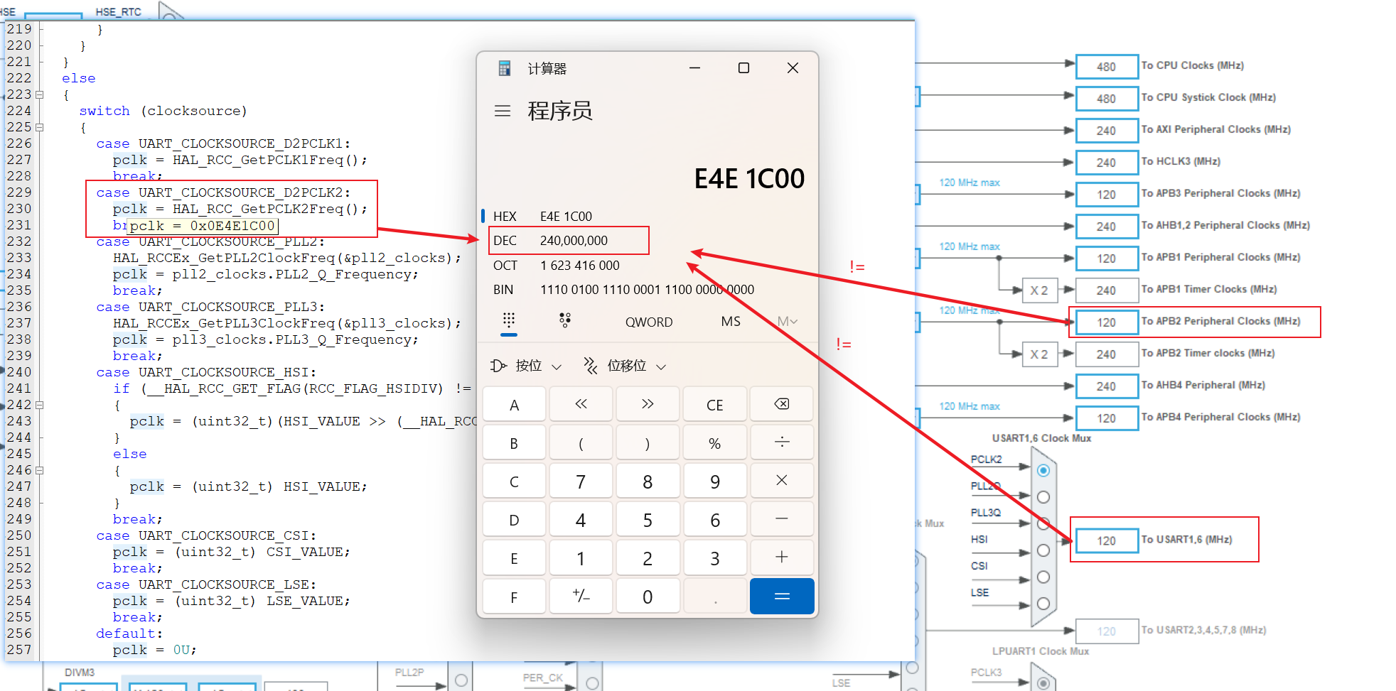 Solved: Usart1 BRR register seems strange when using STM32... - STMicroelectronics Community