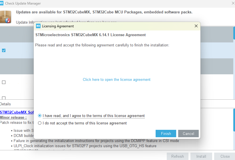 Update STM32CubeMX and STM32Cube MCU Packages - STMicroelectronics Community
