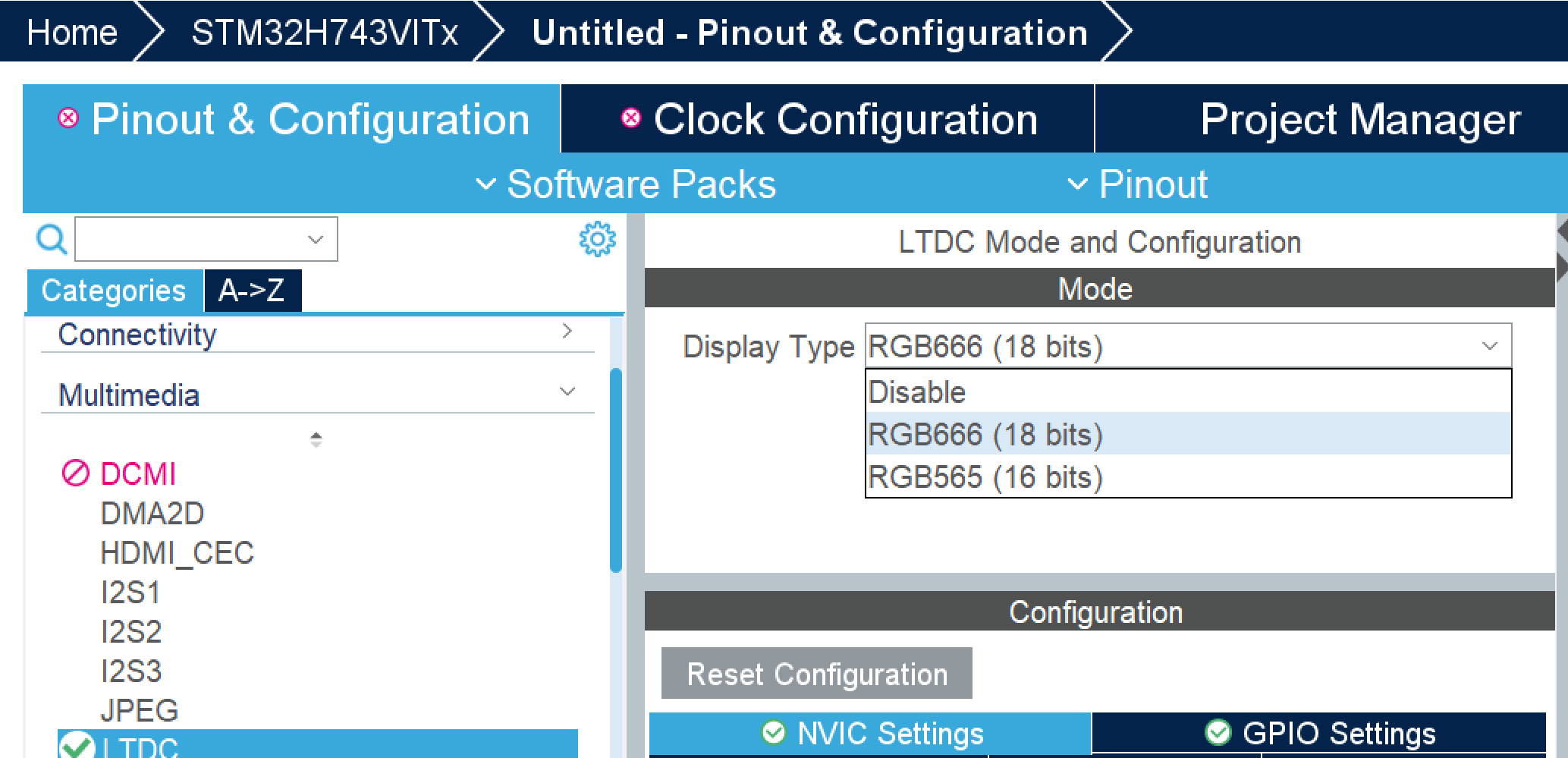 LTDC Display Type Restriction - STMicroelectronics Community