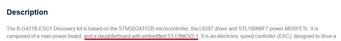 Solved: Why is there an STM32F103 on the B-G431B-ESC1 ...