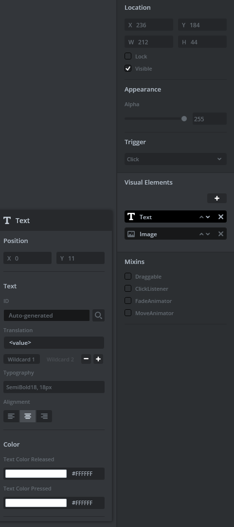 Programmatically set flex button wildcard alignmen... - STMicroelectronics Community