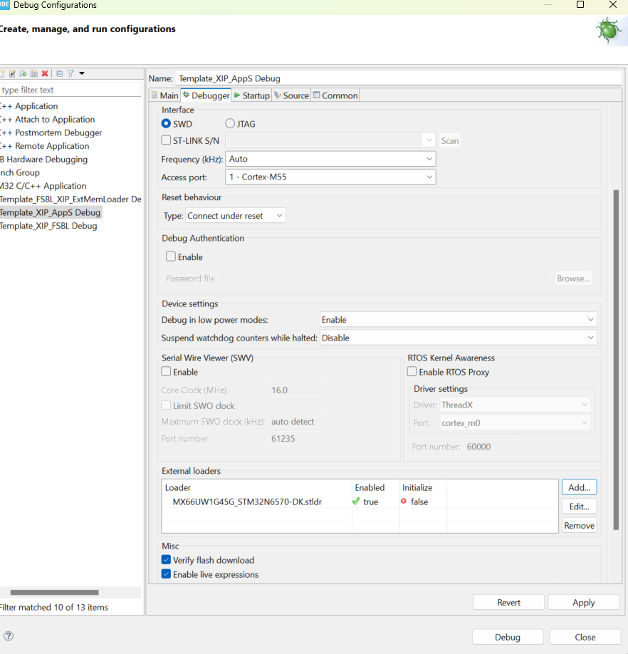 Solved Debugging Program In External Flash Xip Mode Stm32