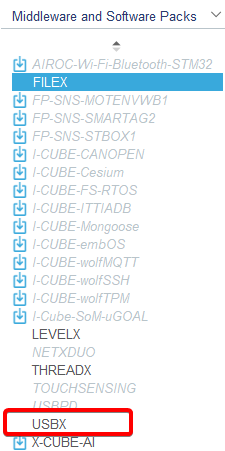 Solved: USB_DEVICE no longer available? Only RTOS USBX for... - STMicroelectronics Community
