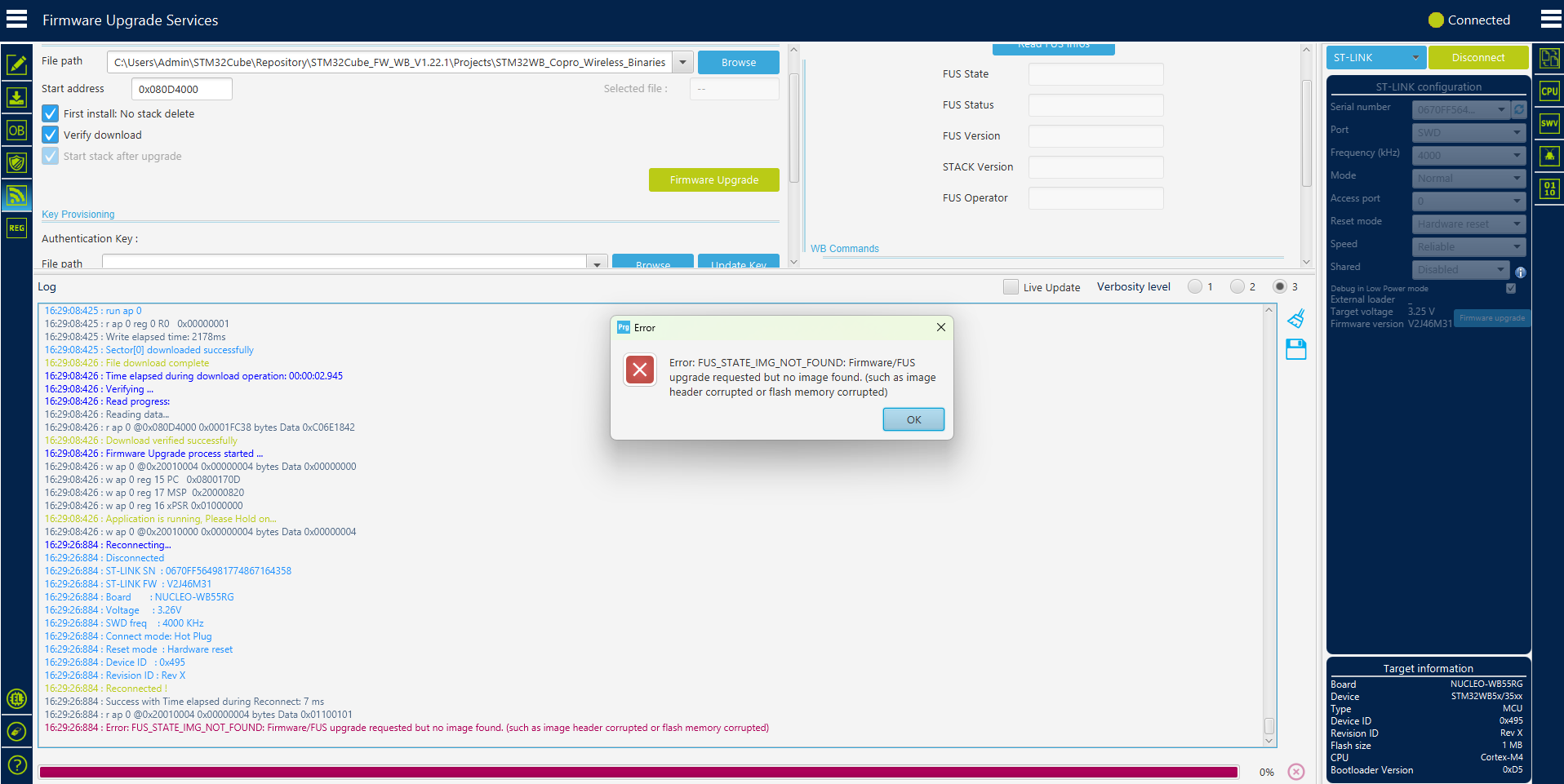 Solved Error Upgrading Stack Version In Firmware Upgrade