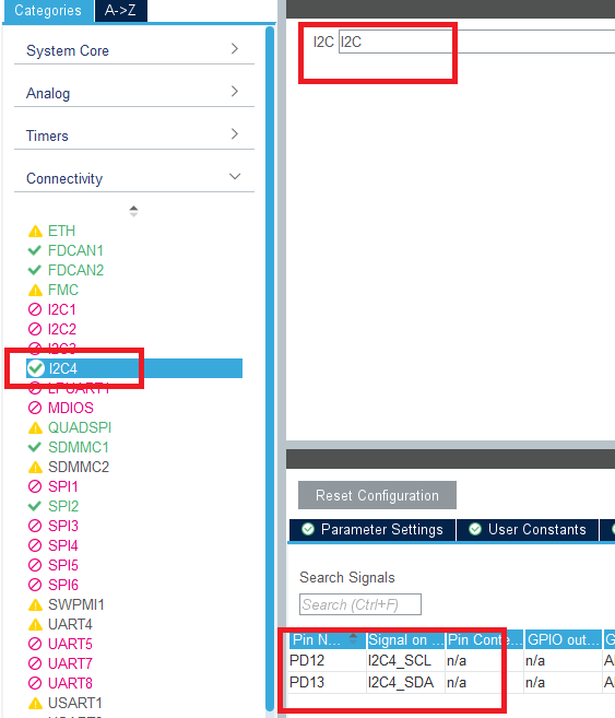 Solved: I2C Mapping for STM32H750B-DK - STMicroelectronics Community