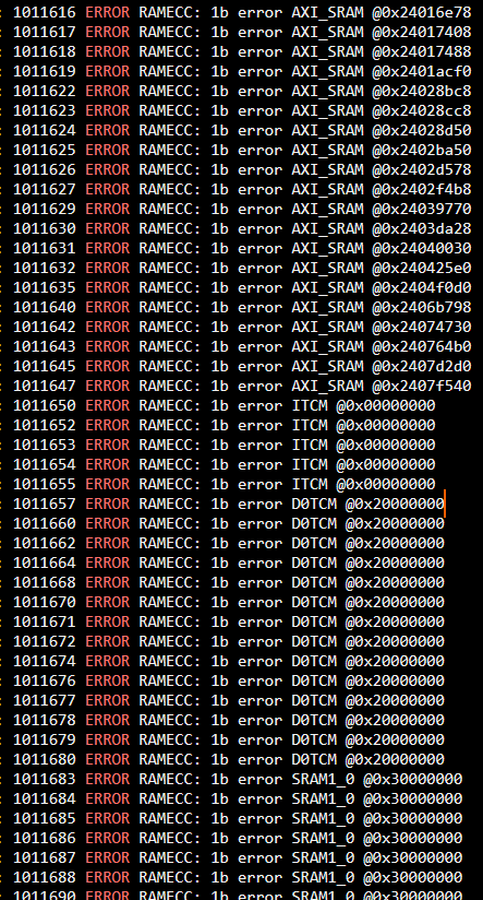 Faq Stm32h7 How To Read Ramecc Mxfar Failing Ad Stmicroelectronics Community