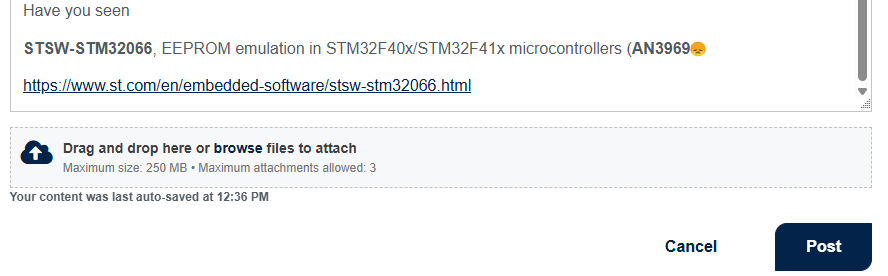 The spurious emojis are back - STMicroelectronics Community